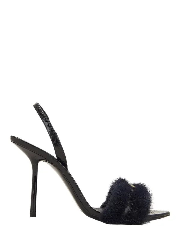 Saint Laurent Ilona Slingback Heels - Blue Notte & Nero