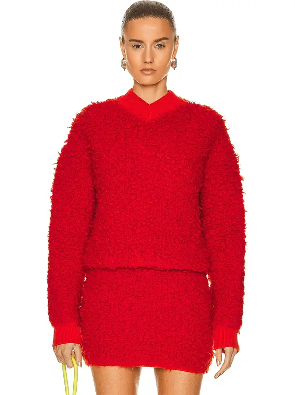 Bottega Veneta Fleece Pullover Sweater - Burst