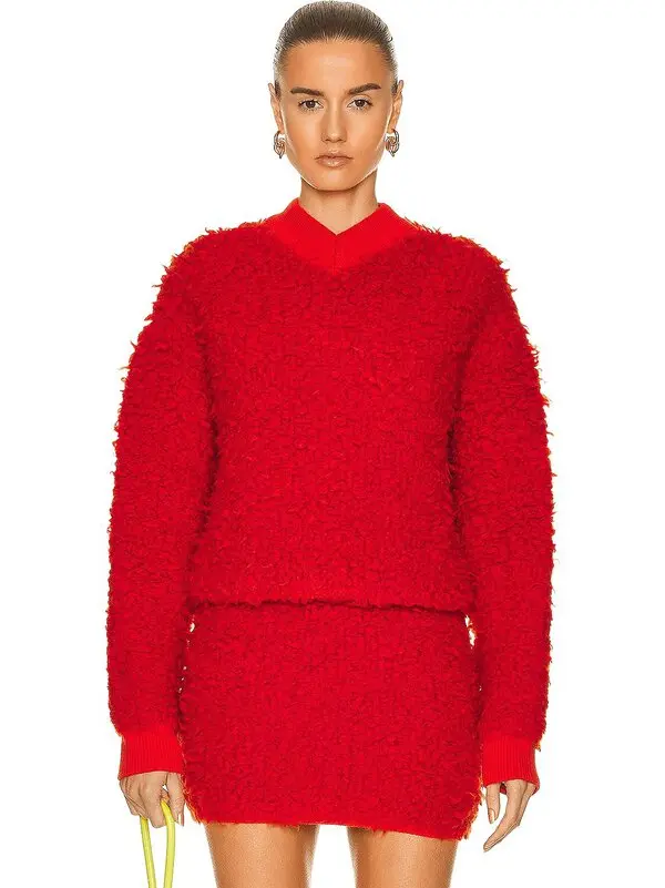Bottega Veneta Fleece Pullover Sweater - Burst