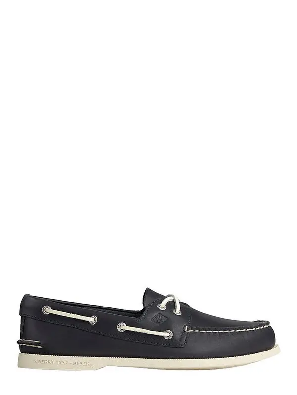 Sperry Authentic Original Two-eye Leather Boat Shoes - Navy
