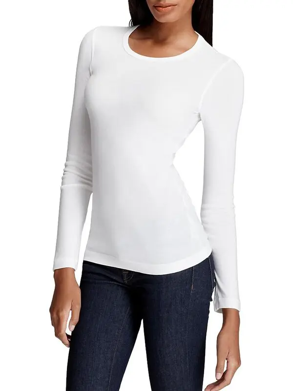 Splendid Classic Long Sleeve Tee - White
