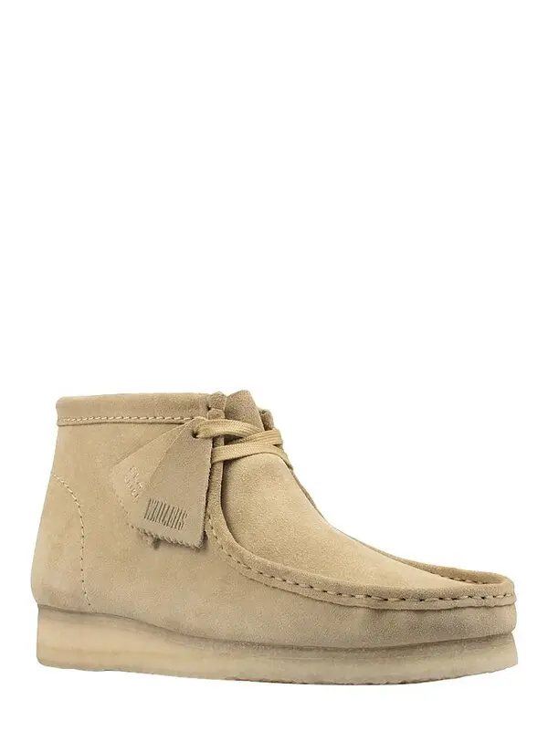 Clarks Wallabee Suede Chukka Boots - Maple Suede