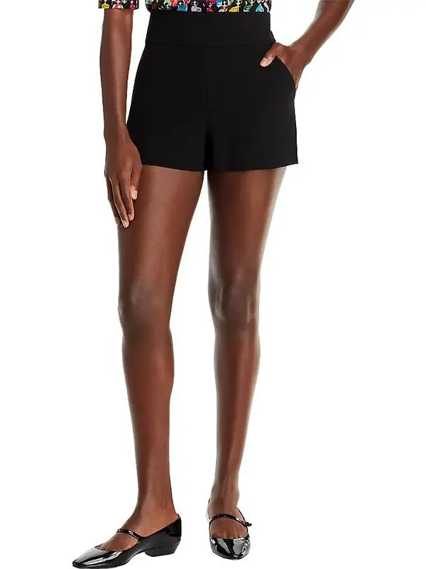 Alice + Olivia Donald High Waist Shorts - Black