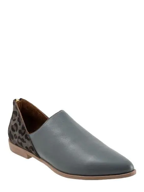 BUENO Beau Pointed Toe Loafer - Ash/leopard