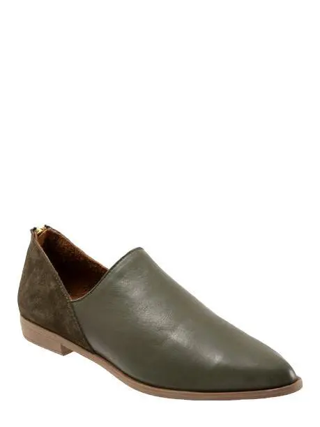 BUENO Beau Pointed Toe Loafer - Dark Green