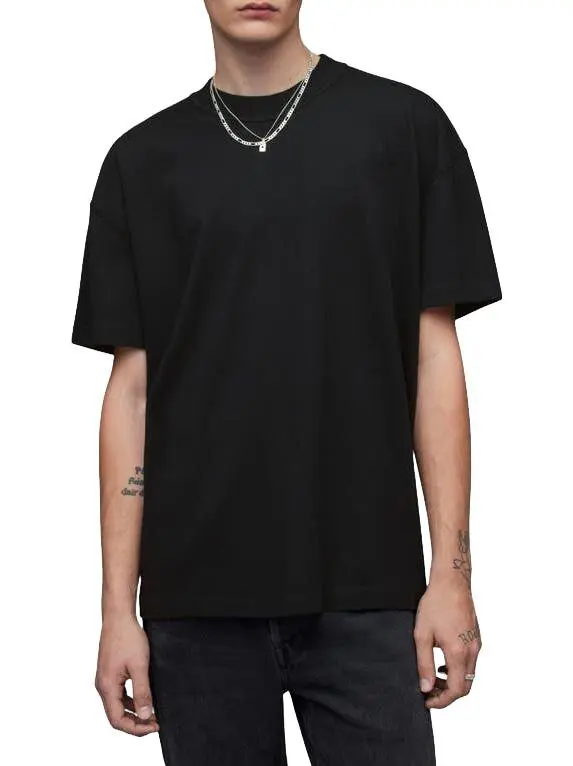 ALLSAINTS Isac Cotton T-shirt - Jet Black