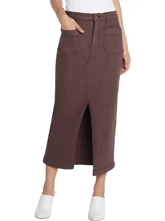 WASH LAB DENIM Carin Maxi Skirt - Cocoa