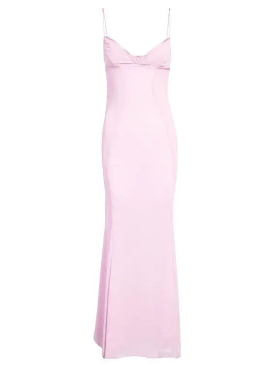 House Of Cb Loren Corset Maxi Gown - Pink