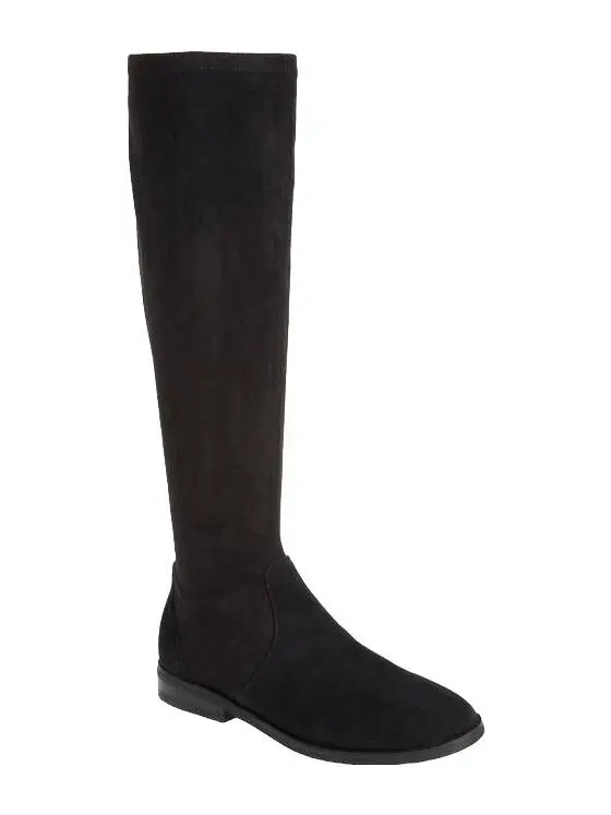 Gentle Souls By Kenneth Cole Emma Stretch Knee High Boots - Black Suede