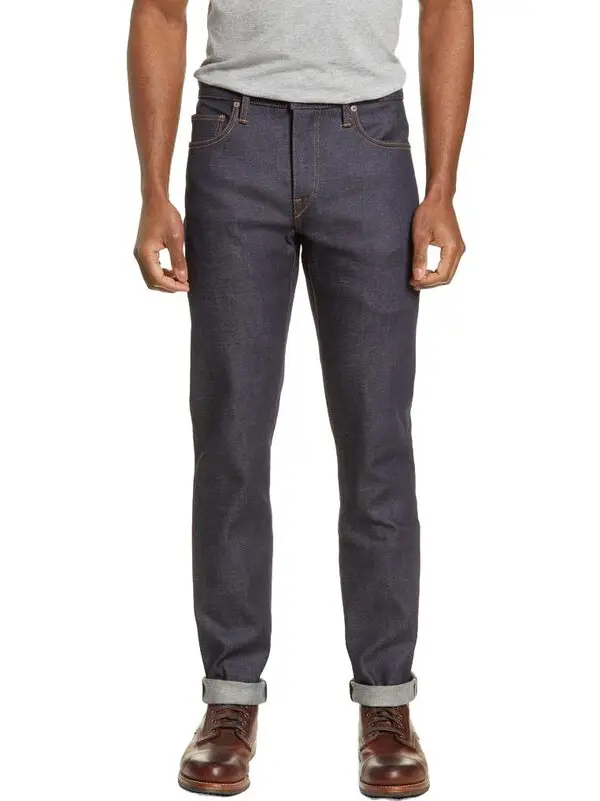 HIROSHI KATO The Pen Slim 14-ounce Stretch Selvedge Jeans - Indigo Raw