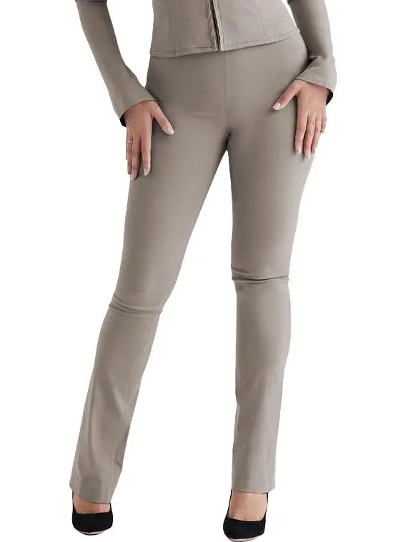 House Of Cb Laurel High-waist Trousers - Grey