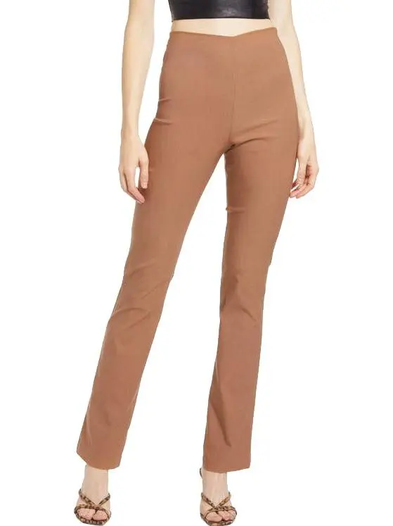 House Of Cb Laurel High-waist Trousers - Toast