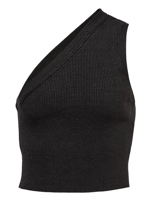 Jacquemus La Maille Ascu Cropped Top - Black