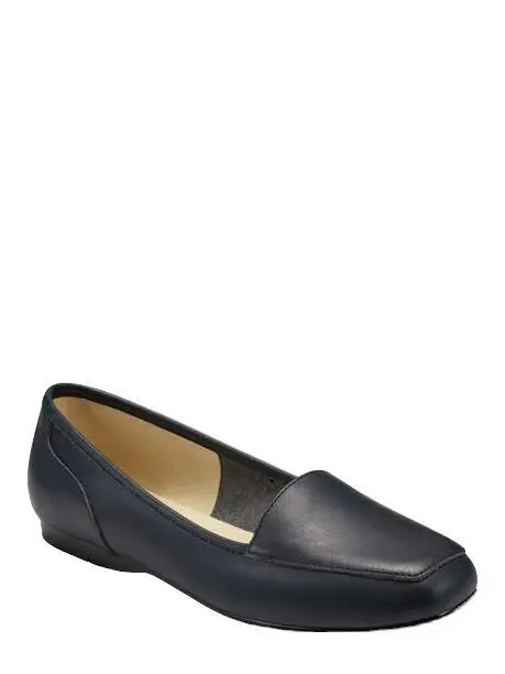 Bandolino Liberty Leather Flat - Navy Leather