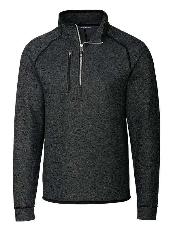 Cutter & Buck Mainsail Sweater Knit Half Zip Jacket - Charcoal Heather