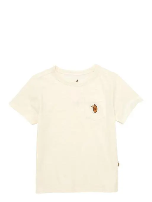 NASEBERRY Montego Sand Organic Cotton Pocket T-shirt - Beige/cream