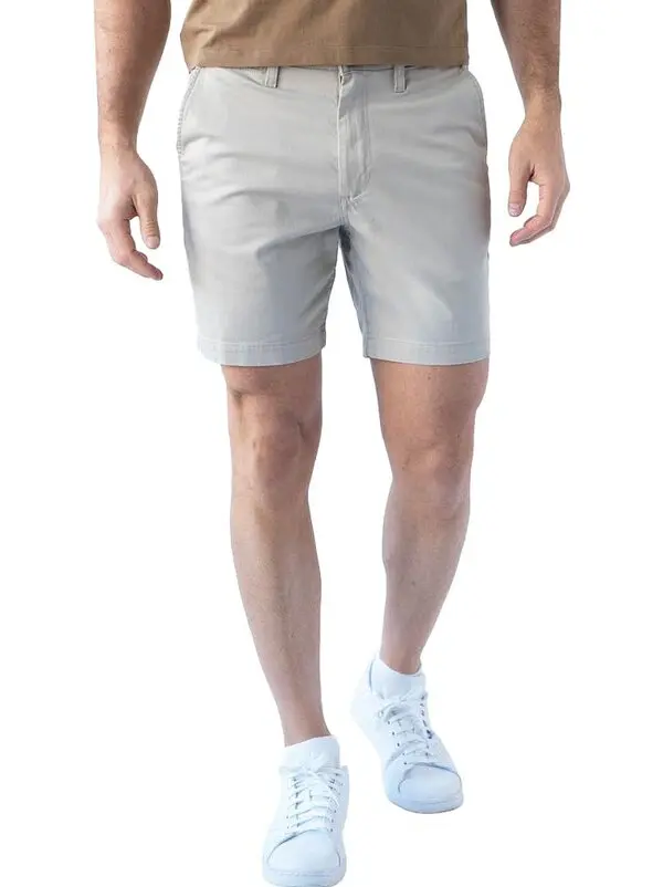 DEVIL-DOG DUNGAREES 7-inch Performance Stretch Chino Shorts - Putty