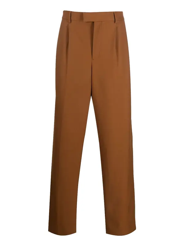 VTMNTS Plain Tailored Trousers - Brown