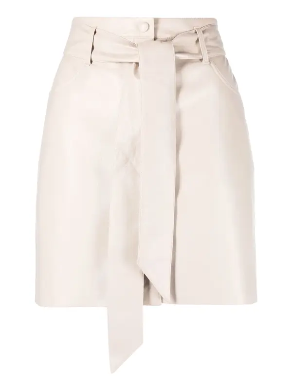 Nanushka A-line Mini Skirt - Neutrals