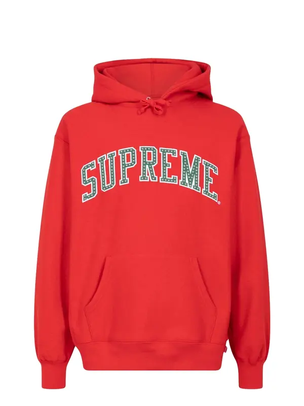 Supreme Stars Arc Hooded Sweatshirt - Red