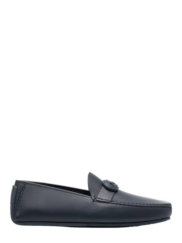 FERRAGAMO Palinuro Slip-on Loafers - Blue