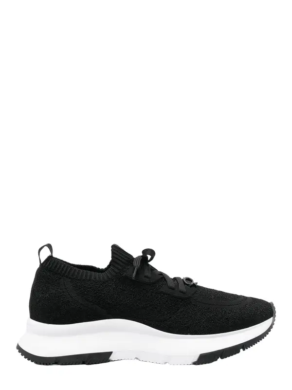 GIANVITO ROSSI Glover Bouclé Low-top Sneakers - Black