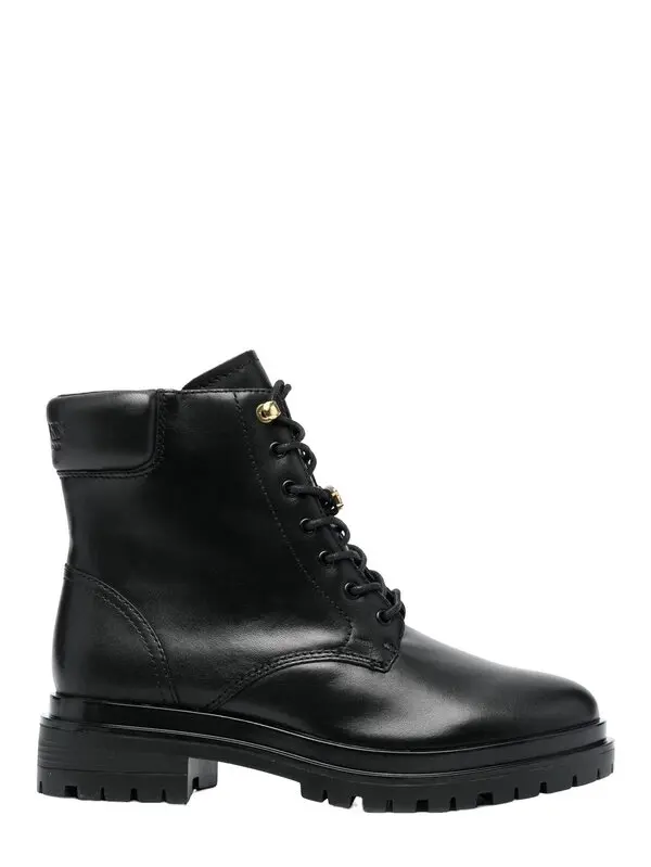 Ralph Lauren Kenton Lace-up Combat Boots - Black
