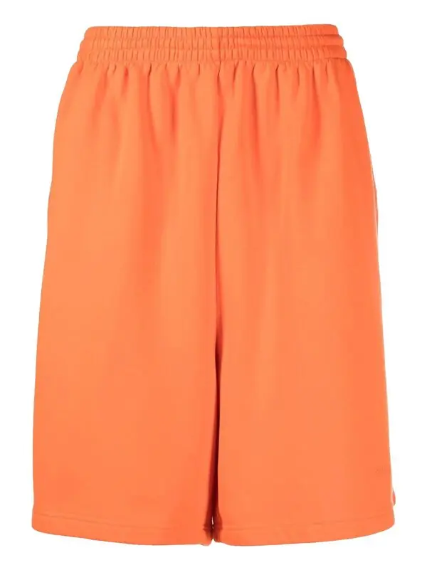 Balenciaga Logo-embroidered Track Shorts - Orange