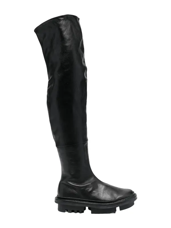 TRIPPEN Slip-on Thigh-length Boots - Black