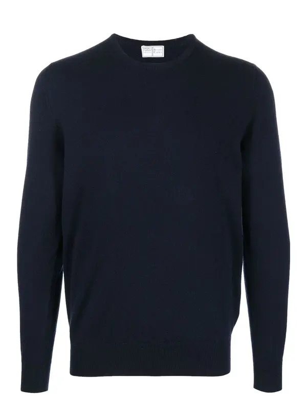 Fedeli Long-sleeved Jumper - Blue
