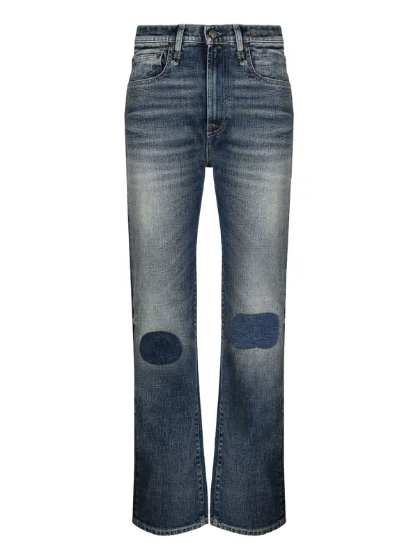 R13 High-waisted Slim-cut Jeans - Blue