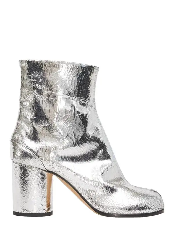 MAISON MARGIELA Tabi 80mm Ankle Boots - Silver