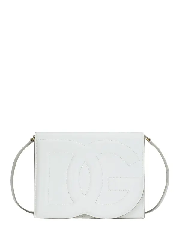 Dolce & Gabbana Leather Cross Body Bag - White