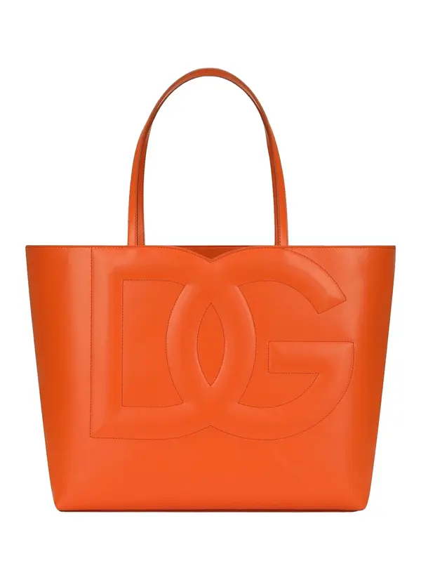 Dolce & Gabbana Medium Dg Logo Tote Bag - Orange