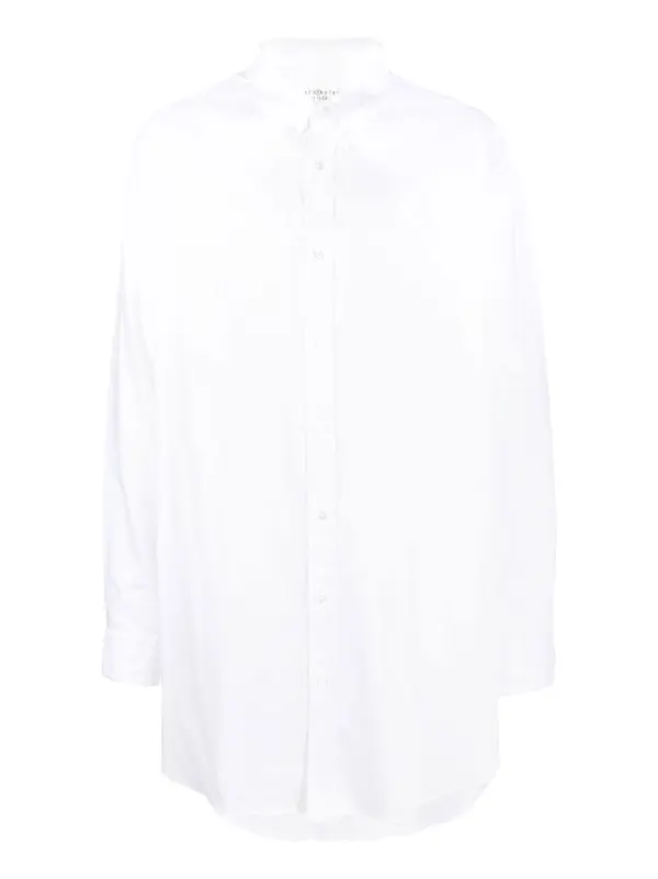 MAISON MARGIELA Organic Cotton Oxford Shirt - White