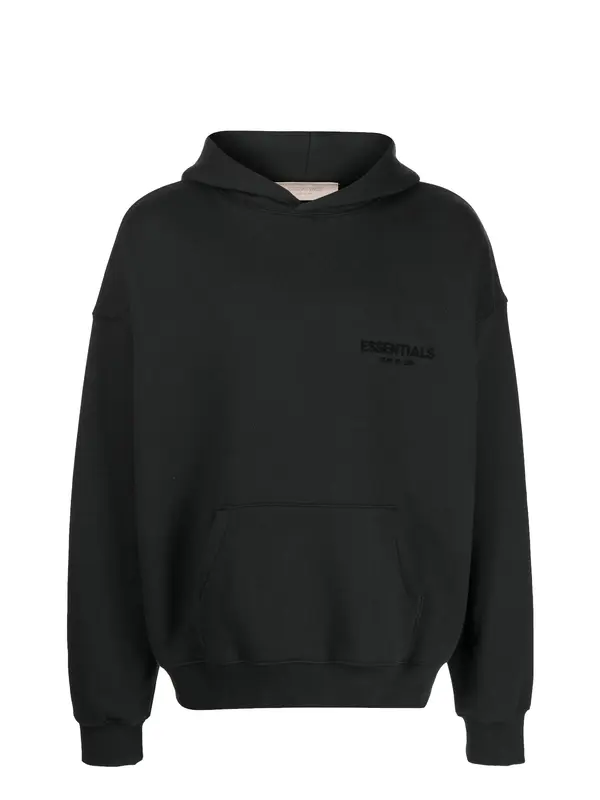 Fear Of God Logo-print Hoodie - Black