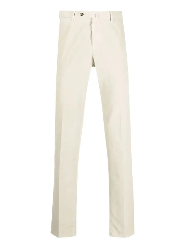 PT TORINO Straight-leg Chino Trousers - Neutrals