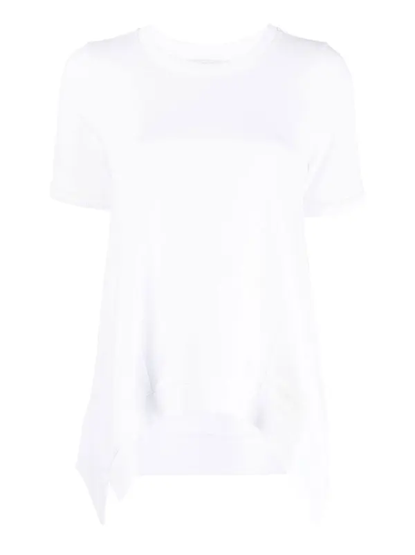 Stella McCartney Waterfall-hem T-shirt - White