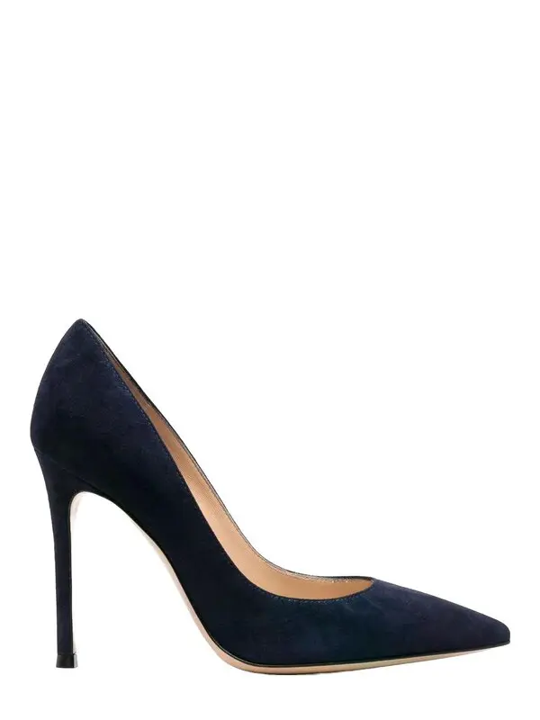 GIANVITO ROSSI 105mm Suede Pumps - Blue