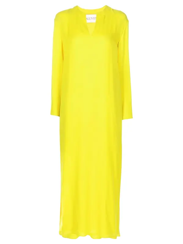 Valentino Garavani Slit-detail Dress - Yellow
