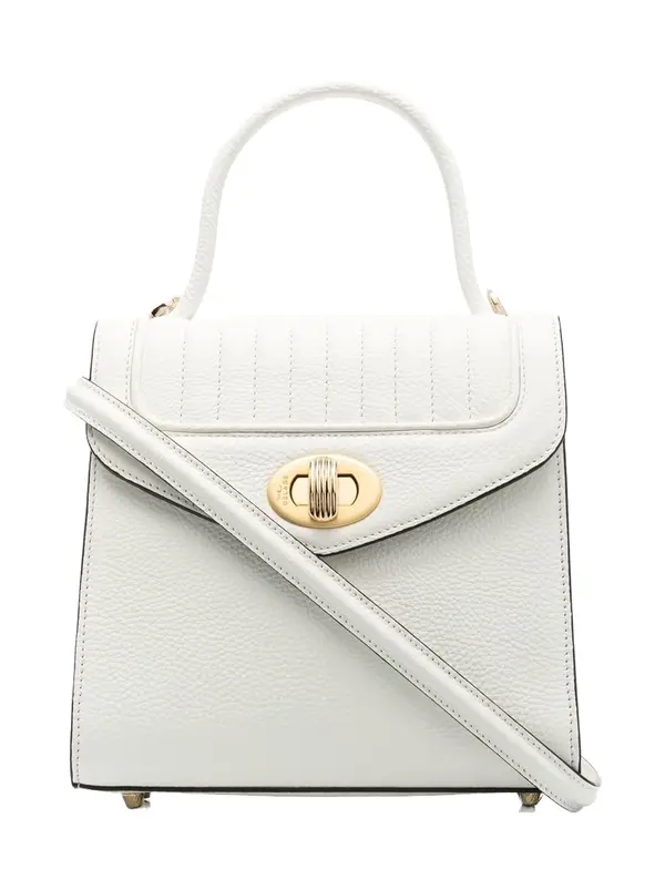 DELAGE Quilted Leather Tote Bag - White