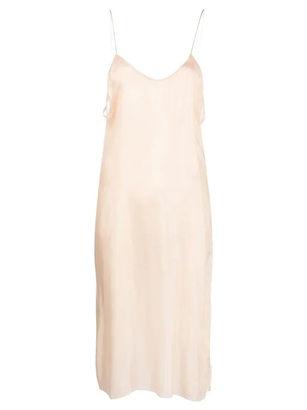 FORTE_FORTE Open-back Slip Dress - Neutrals