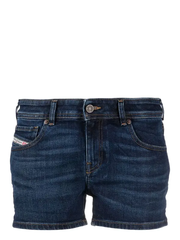 DIESEL® Straight-leg Denim Shorts - Blue
