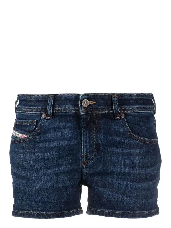 DIESEL® Straight-leg Denim Shorts - Blue