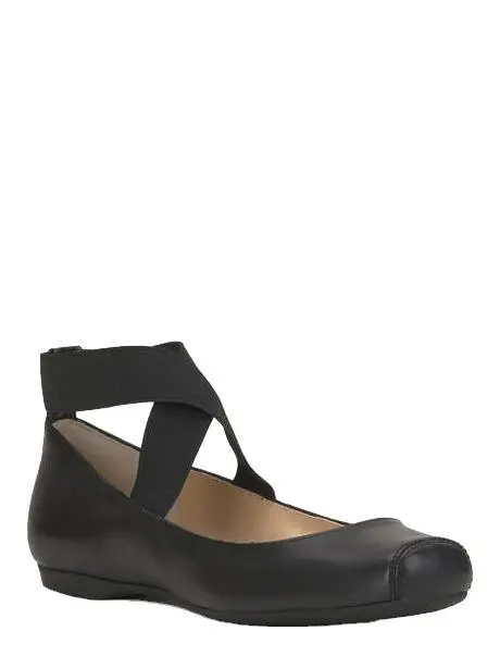 Jessica Simpson Mandalaye Leather Flat - Black/black