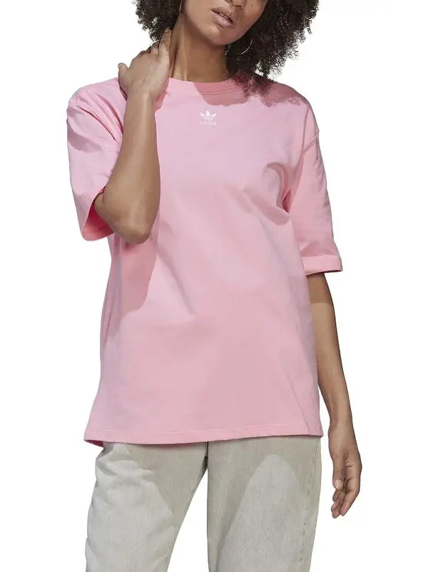 Adidas Adicolor Essentials Oversize T-shirt - Bliss Pink