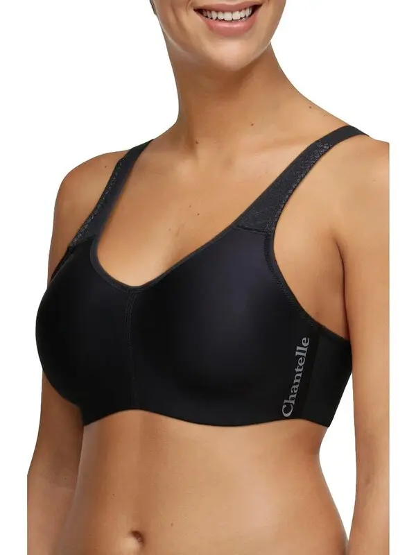 Chantelle Everyday High Support Underwire Sports Bra - Black/grey-11