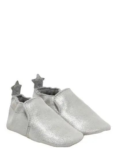 ROBEEZ® Shimmer Crib Shoe - Silver