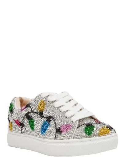 Betsey Johnson Sidny Crystal Sneakers - Multi Lights