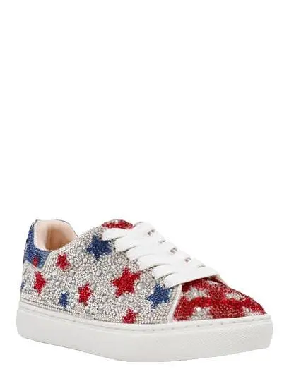 Betsey Johnson Sidny Crystal Sneakers - Stars